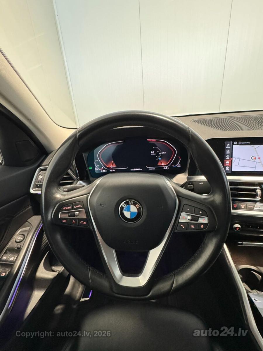 White BMW 3 Series 2019 in Tartu, with an engine capacity of 2.00 L and mileage of 81 thousand km for 25990 €, photo 7 on AUTOMOTO.COM.LV
