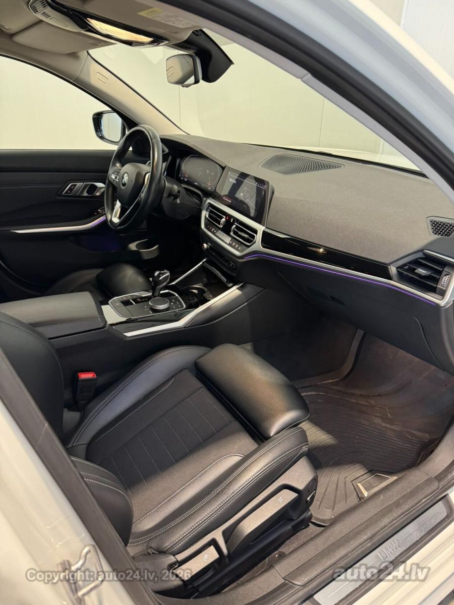 White BMW 3 Series 2019 in Tartu, with an engine capacity of 2.00 L and mileage of 81 thousand km for 26900 €, photo 11 on AUTOMOTO.COM.LV