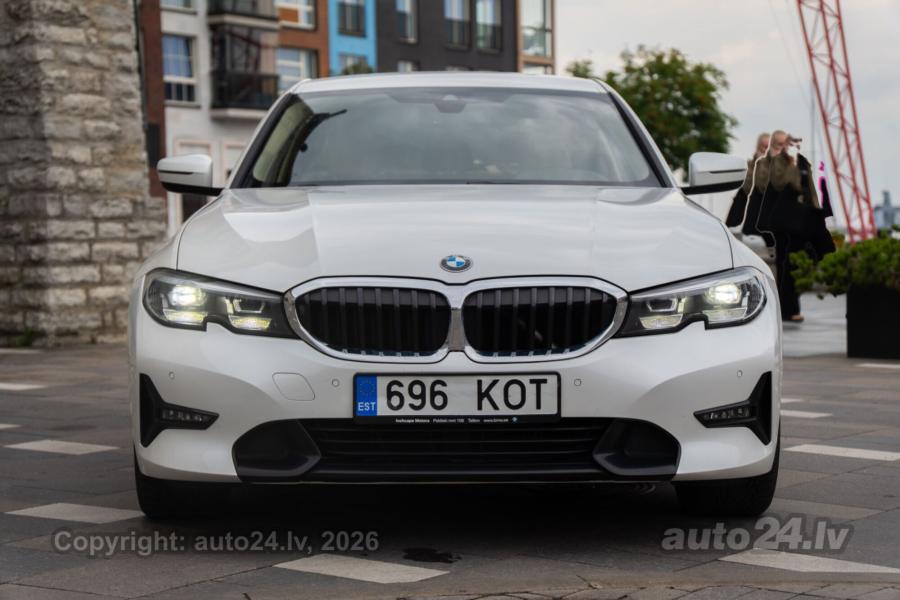 White BMW 3 Series 2019 in Tallinn, with an engine capacity of 2.00 L and mileage of 74 thousand km for 24900 €, photo 4 on AUTOMOTO.COM.LV