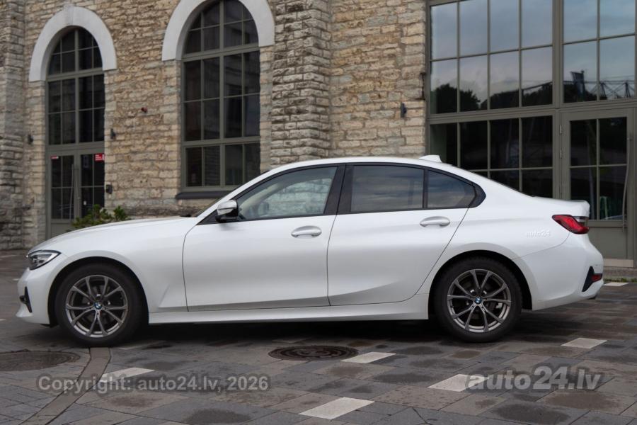 White BMW 3 Series 2019 in Tallinn, with an engine capacity of 2.00 L and mileage of 74 thousand km for 24900 €, photo 5 on AUTOMOTO.COM.LV