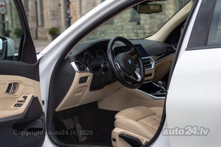 White BMW 3 Series 2019 in Tallinn, with an engine capacity of 2.00 L and mileage of 74 thousand km for 24900 €, photo 12 on AUTOMOTO.COM.LV