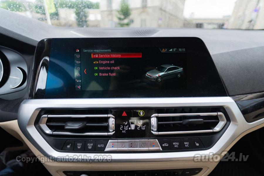 White BMW 3 Series 2019 in Tallinn, with an engine capacity of 2.00 L and mileage of 74 thousand km for 24900 €, photo 15 on AUTOMOTO.COM.LV