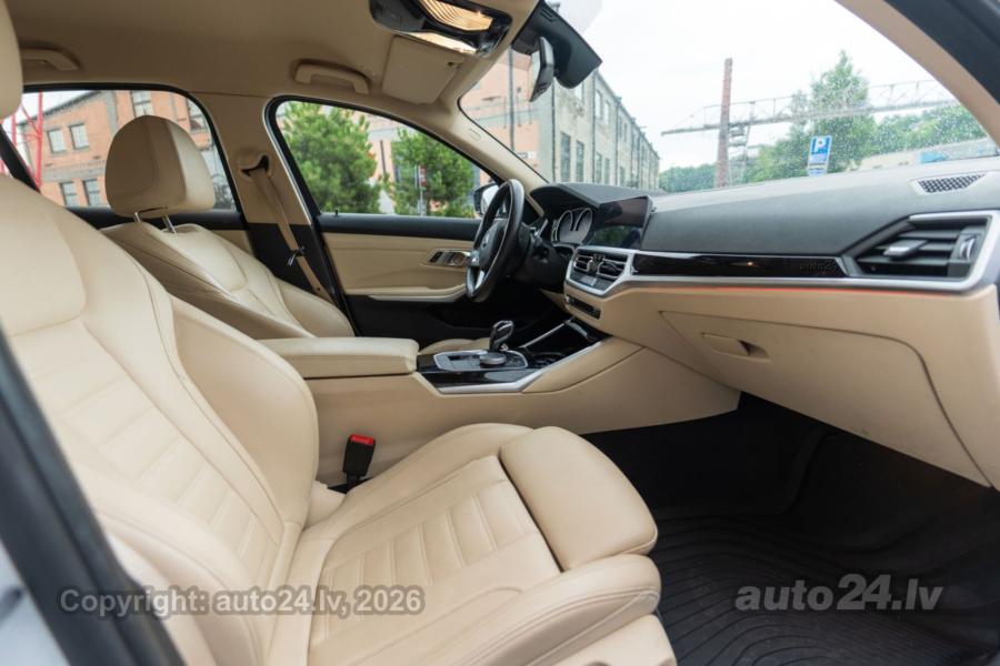 White BMW 3 Series 2019 in Tallinn, with an engine capacity of 2.00 L and mileage of 74 thousand km for 24900 €, photo 18 on AUTOMOTO.COM.LV