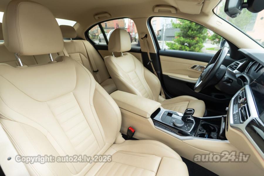 White BMW 3 Series 2019 in Tallinn, with an engine capacity of 2.00 L and mileage of 74 thousand km for 24900 €, photo 19 on AUTOMOTO.COM.LV