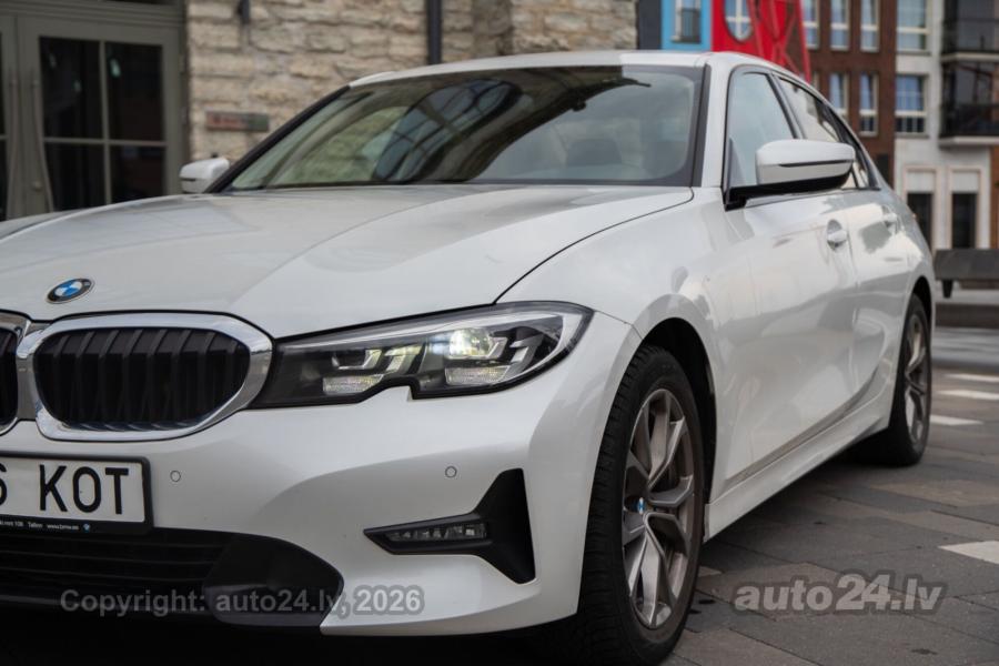 White BMW 3 Series 2019 in Tallinn, with an engine capacity of 2.00 L and mileage of 74 thousand km for 24900 €, photo 22 on AUTOMOTO.COM.LV