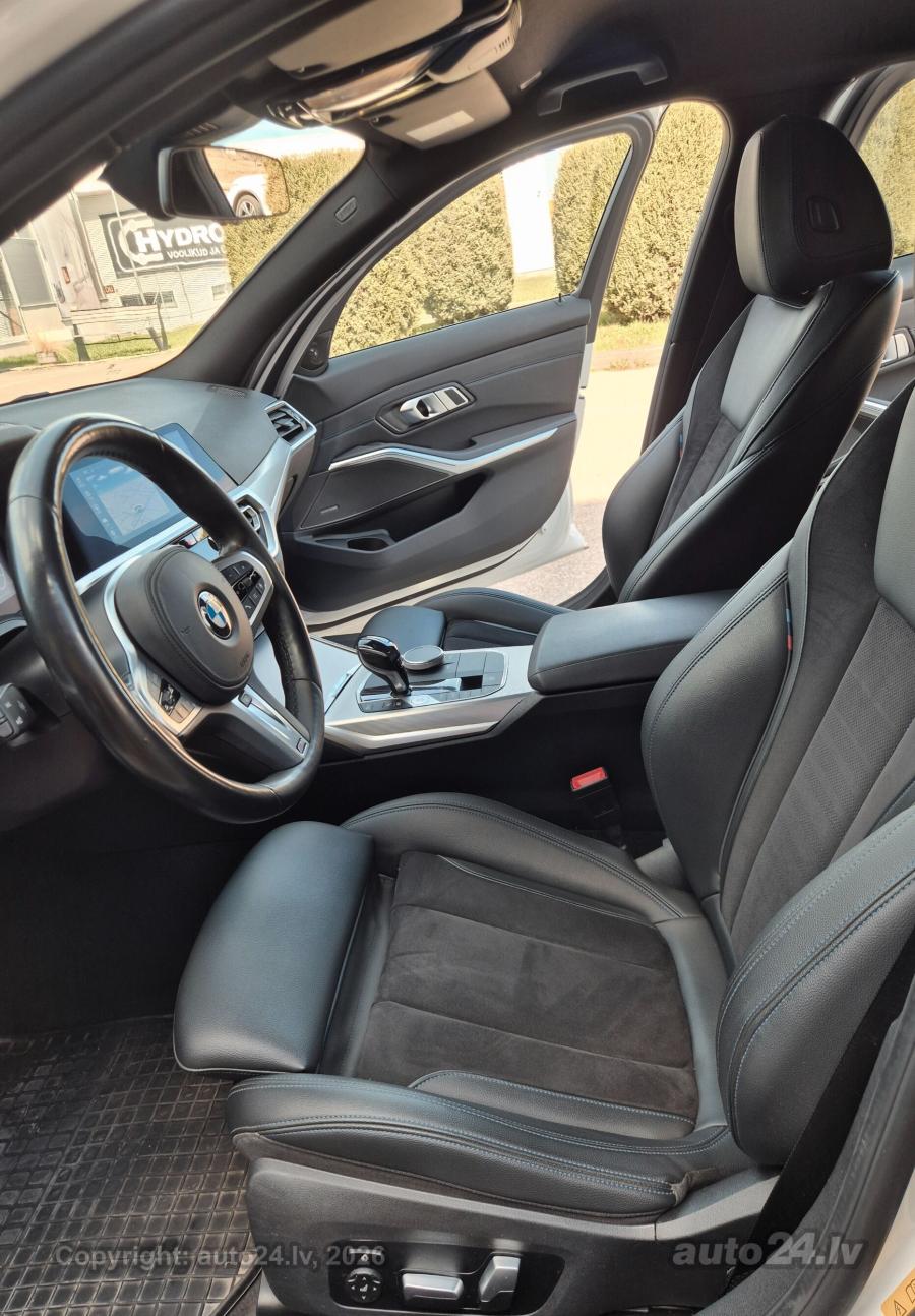 White BMW 3 Series 2021 in Tallinn, with an engine capacity of 2.00 L and mileage of 115 thousand km for 29800 €, photo 12 on AUTOMOTO.COM.LV