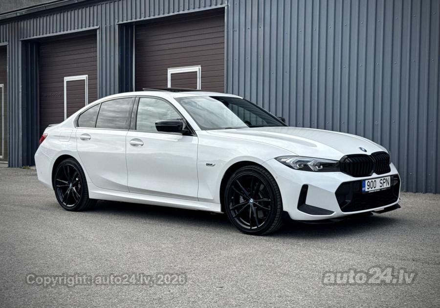 White BMW 3 Series 2023 in Tallinn, with an engine capacity of 2.00 L and mileage of 75 thousand km for 37800 €, photo 1 on AUTOMOTO.COM.LV