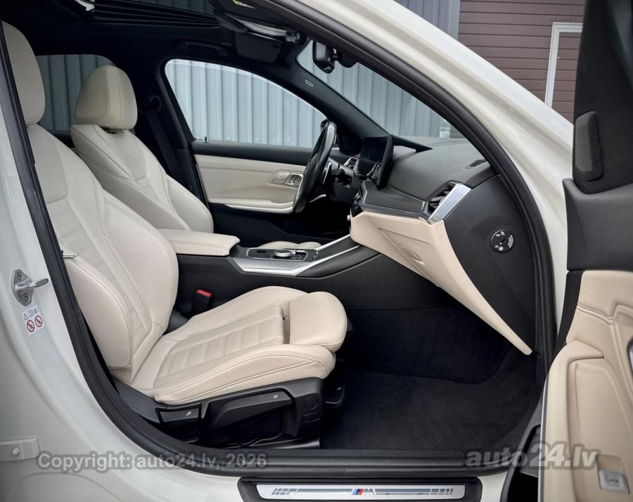 White BMW 3 Series 2023 in Tallinn, with an engine capacity of 2.00 L and mileage of 75 thousand km for 37800 €, photo 13 on AUTOMOTO.COM.LV