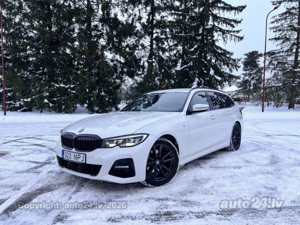 White BMW 3 Series 2021 in Tallinn, with an engine capacity of 2.00 L and mileage of 90 thousand km for 32500 €, photo 1 on AUTOMOTO.COM.LV