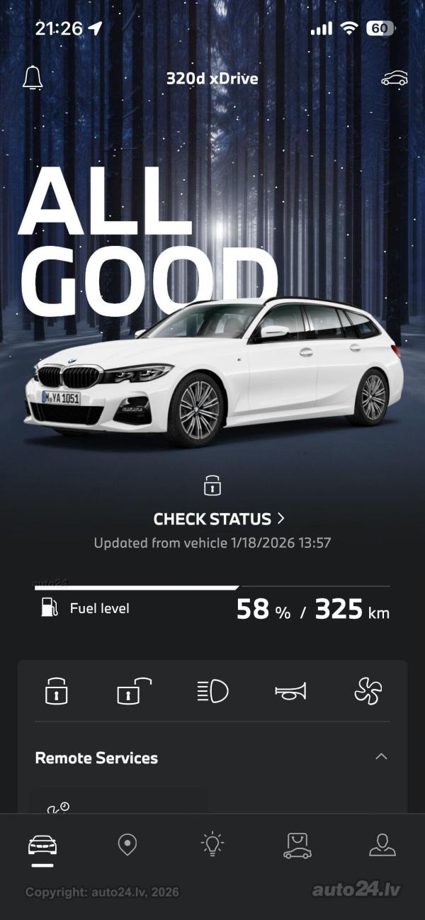 Balts BMW 3 Series 2021 Tallina, ar dzinēja tilpumu 2.00 L un nobraukumu 90 tūkst. km par 32500 €, foto 11 vietnē AUTOMOTO.COM.LV