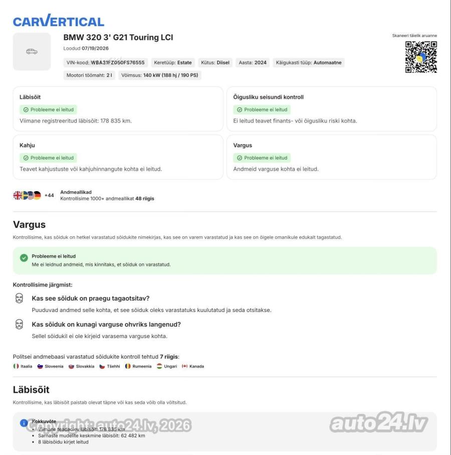 Balts BMW 3 Series 2024 Tallina, ar dzinēja tilpumu 2.00 L un nobraukumu 194 tūkst. km par 28490 €, foto 31 vietnē AUTOMOTO.COM.LV