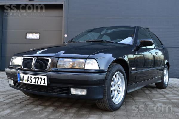 Black BMW 316 1997 in Riga, with an engine capacity of 1.60 L and mileage of 226 thousand km for 2850 €, photo 3 on AUTOMOTO.COM.LV