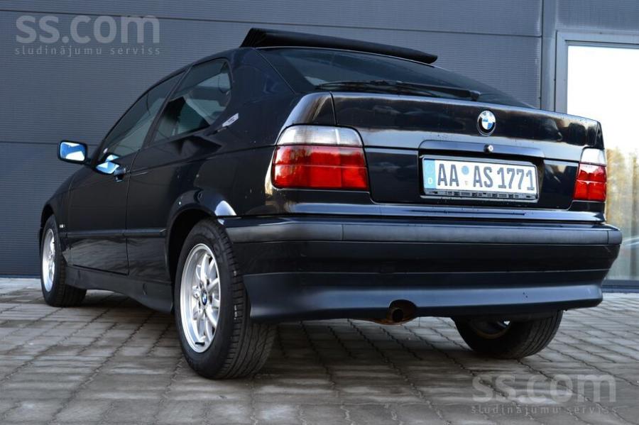 Melns BMW 316 1997 Rīga, ar dzinēja tilpumu 1.60 L un nobraukumu 226 tūkst. km par 2850 €, foto 7 vietnē AUTOMOTO.COM.LV