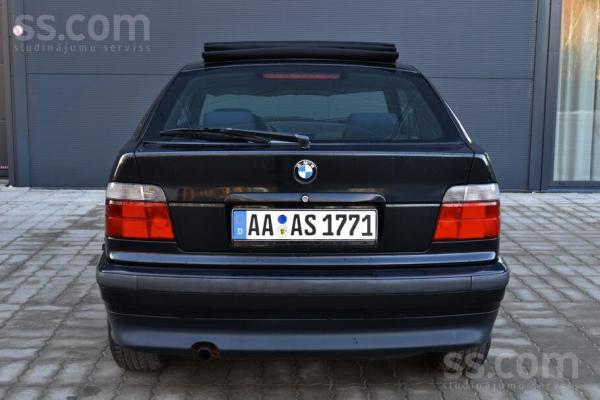 Black BMW 316 1997 in Riga, with an engine capacity of 1.60 L and mileage of 226 thousand km for 2850 €, photo 7 on AUTOMOTO.COM.LV