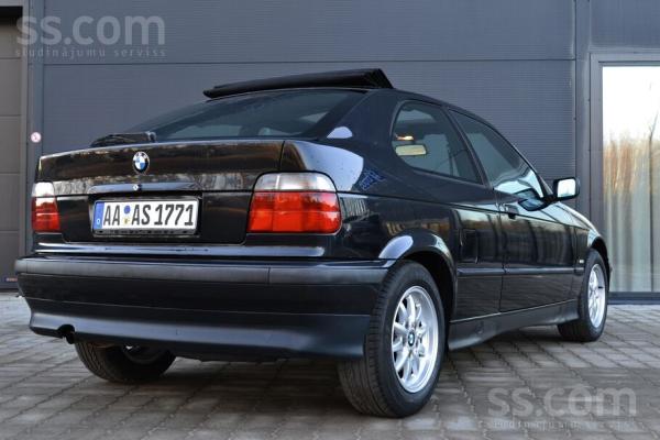 Black BMW 316 1997 in Riga, with an engine capacity of 1.60 L and mileage of 226 thousand km for 2850 €, photo 8 on AUTOMOTO.COM.LV