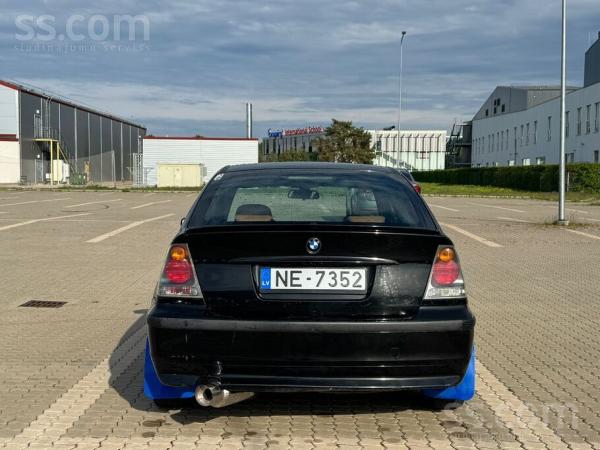 Black BMW 316 2001 in Riga, with an engine capacity of 1.80 L and mileage of 230 thousand km for 1750 €, photo 6 on AUTOMOTO.COM.LV