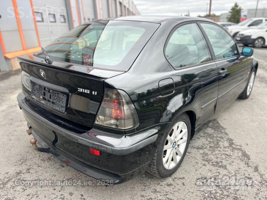 Melns BMW 316 2002 Tallina, ar dzinēja tilpumu 1.80 L un nobraukumu 270 tūkst. km par 1900 €, foto 6 vietnē AUTOMOTO.COM.LV