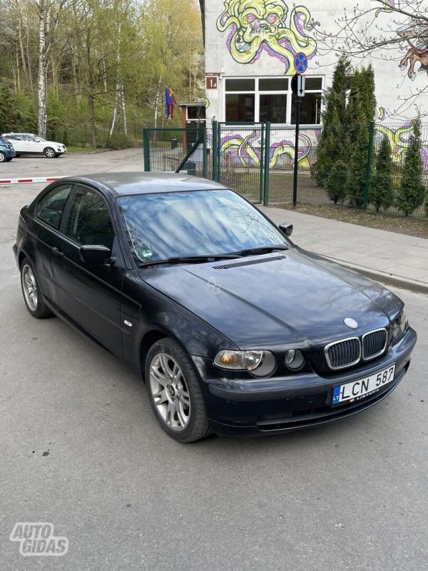 Melns BMW 316 2003 Viļņa, ar dzinēja tilpumu 1.80 L un nobraukumu 224 tūkst. km par 880 €, foto 1 vietnē AUTOMOTO.COM.LV
