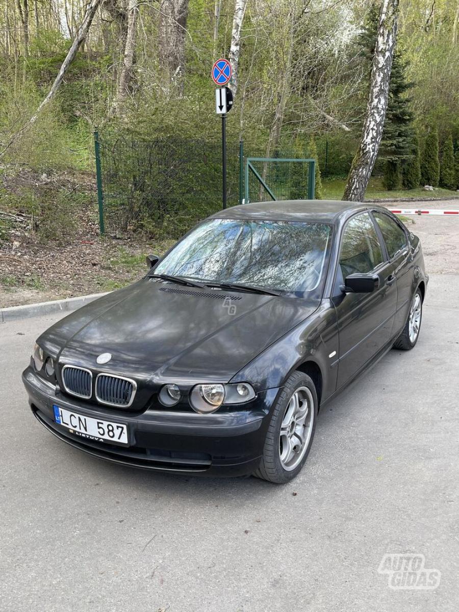 Black BMW 316 2003 in Vilnius, with an engine capacity of 1.80 L and mileage of 224 thousand km for 880 €, photo 3 on AUTOMOTO.COM.LV