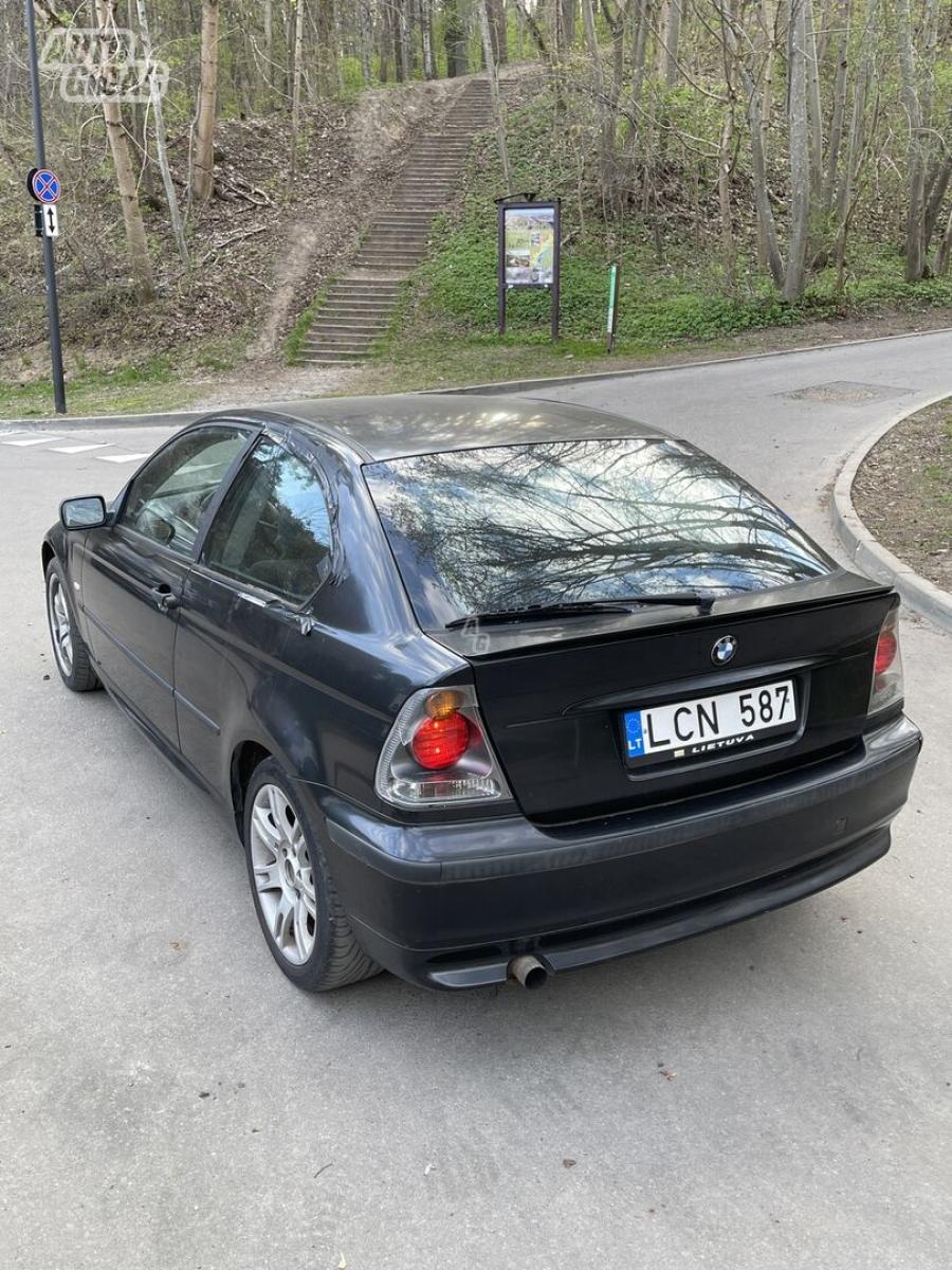 Black BMW 316 2003 in Vilnius, with an engine capacity of 1.80 L and mileage of 224 thousand km for 880 €, photo 5 on AUTOMOTO.COM.LV