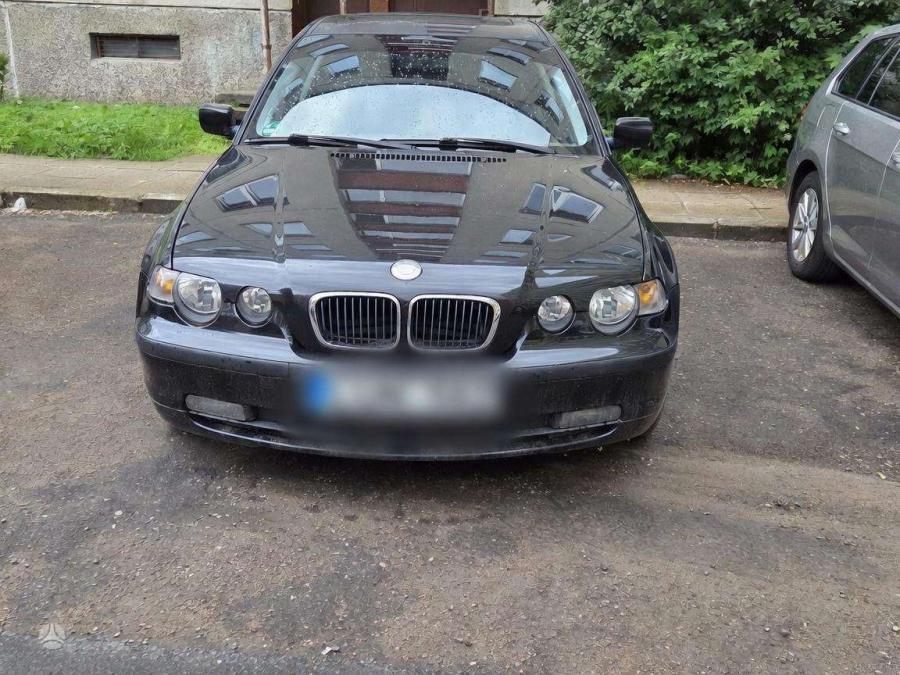 Black BMW 316 2003 in Vilnius, with an engine capacity of 1.80 L and mileage of 158 thousand km for 1800 €, photo 1 on AUTOMOTO.COM.LV
