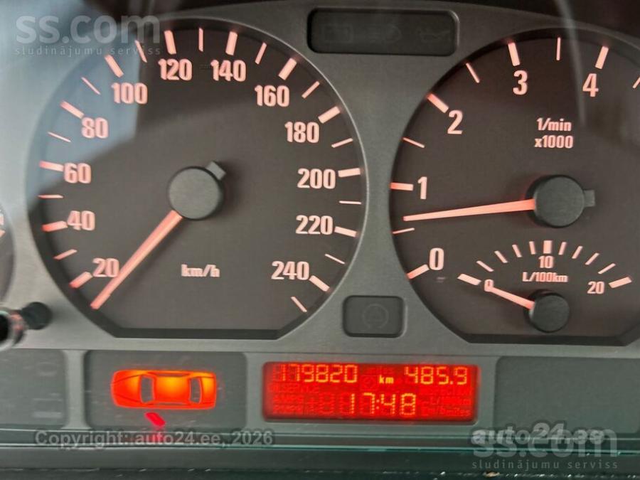 Black BMW 316 2003 in Tallinn, with an engine capacity of 1.80 L and mileage of 180 thousand km for 2100 €, photo 12 on AUTOMOTO.COM.LV