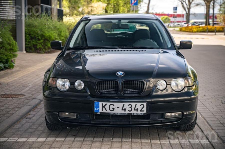 Black BMW 316 2004 in Riga, with an engine capacity of 1.80 L and mileage of 0 thousand km for 1990 €, photo 3 on AUTOMOTO.COM.LV