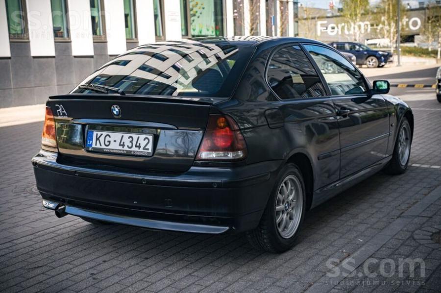 Black BMW 316 2004 in Riga, with an engine capacity of 1.80 L and mileage of 0 thousand km for 1990 €, photo 5 on AUTOMOTO.COM.LV