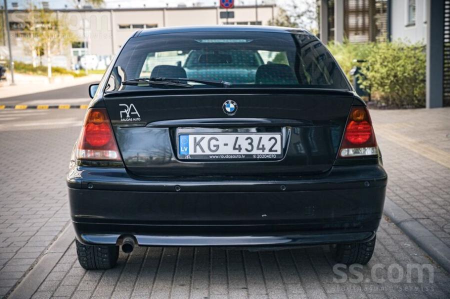 Black BMW 316 2004 in Riga, with an engine capacity of 1.80 L and mileage of 0 thousand km for 1990 €, photo 6 on AUTOMOTO.COM.LV