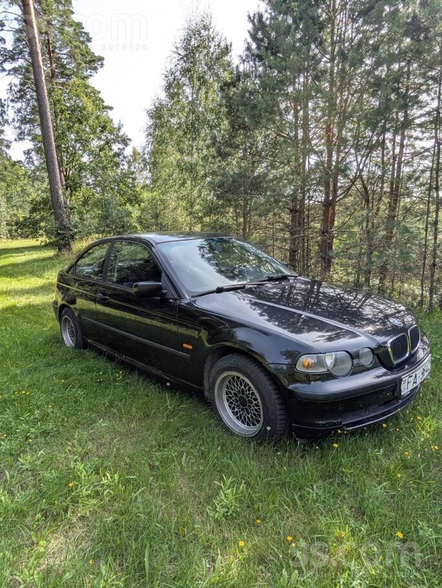 Black BMW 316 2004 in Riga, with an engine capacity of 2.50 L and mileage of 218 thousand km for 3200 €, photo 1 on AUTOMOTO.COM.LV