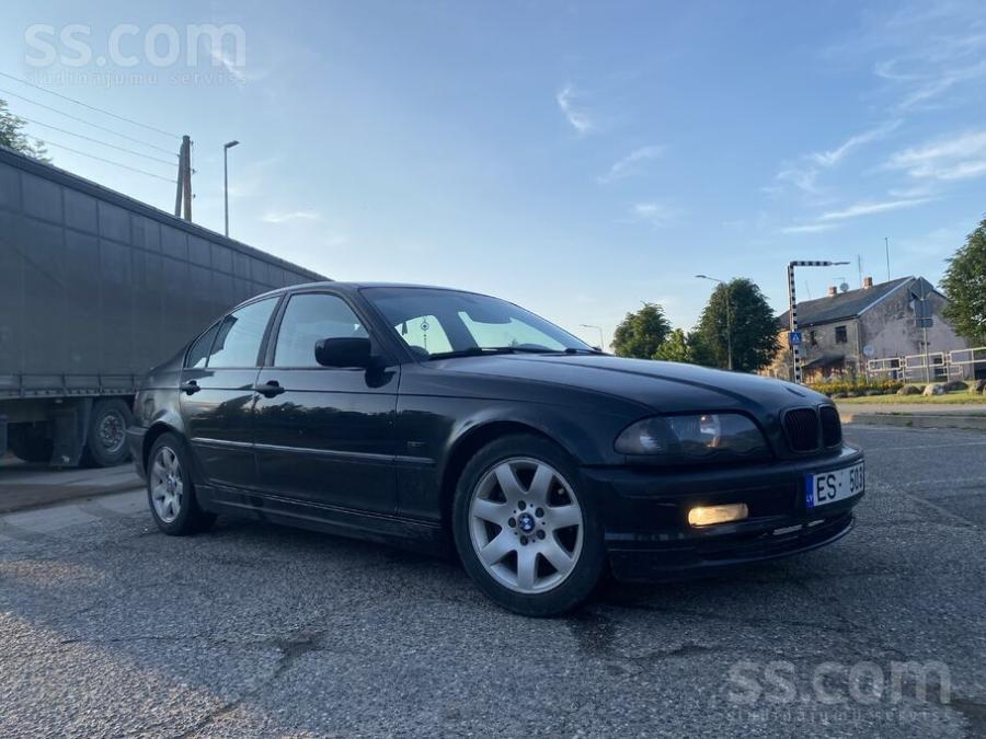 Black BMW 316 2001 in Jekabpils, with an engine capacity of 1.90 L and mileage of 239 thousand km for 1350 €, photo 1 on AUTOMOTO.COM.LV