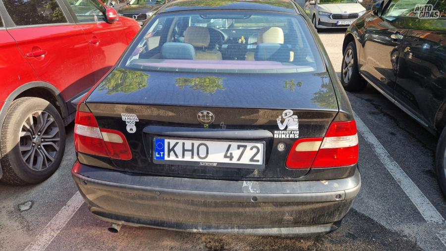 Black BMW 316 2003 in Vilnius, with an engine capacity of 1.80 L and mileage of 244 thousand km for 1300 €, photo 4 on AUTOMOTO.COM.LV