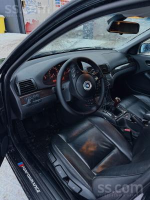 Black BMW 316 2005 in Riga, with an engine capacity of 1.80 L and mileage of 277 thousand km for 2600 €, photo 5 on AUTOMOTO.COM.LV