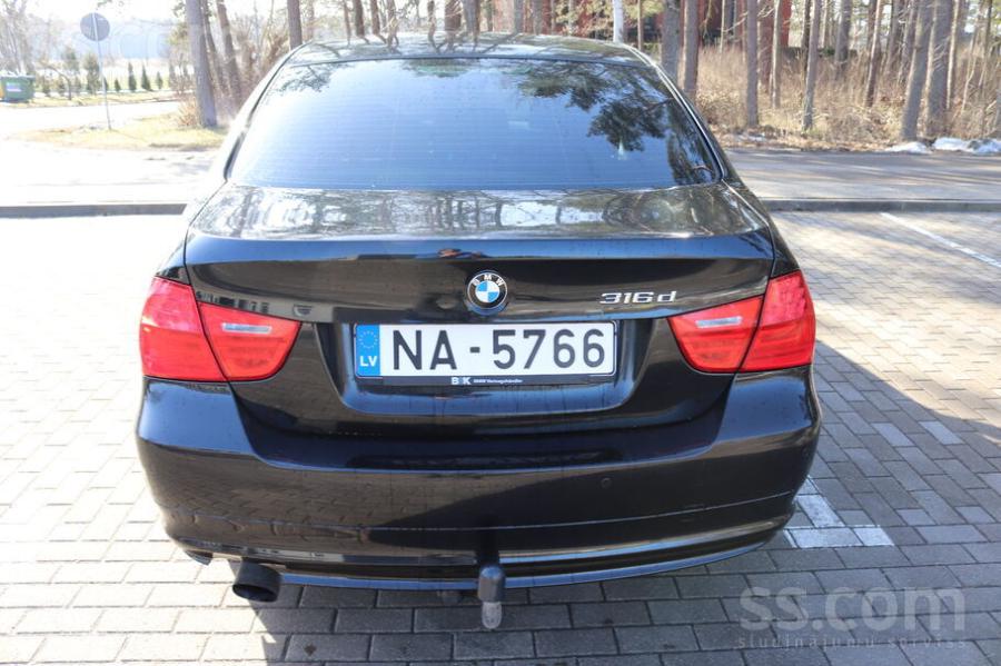 Melns BMW 316 2010 Jūrmala, ar dzinēja tilpumu 2.00 L un nobraukumu 270 tūkst. km par 4200 €, foto 5 vietnē AUTOMOTO.COM.LV