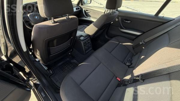 Black BMW 316 2010 in Riga, with an engine capacity of 2.00 L and mileage of 262 thousand km for 4100 €, photo 9 on AUTOMOTO.COM.LV