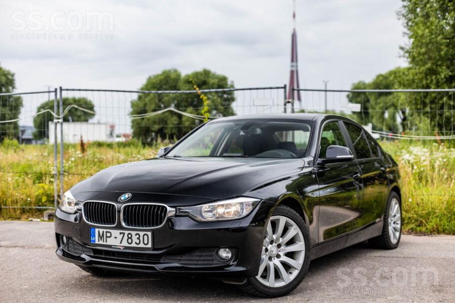 Black BMW 316 2013 in Riga, with an engine capacity of 2.00 L and mileage of 355 thousand km for 8590 €, photo 1 on AUTOMOTO.COM.LV
