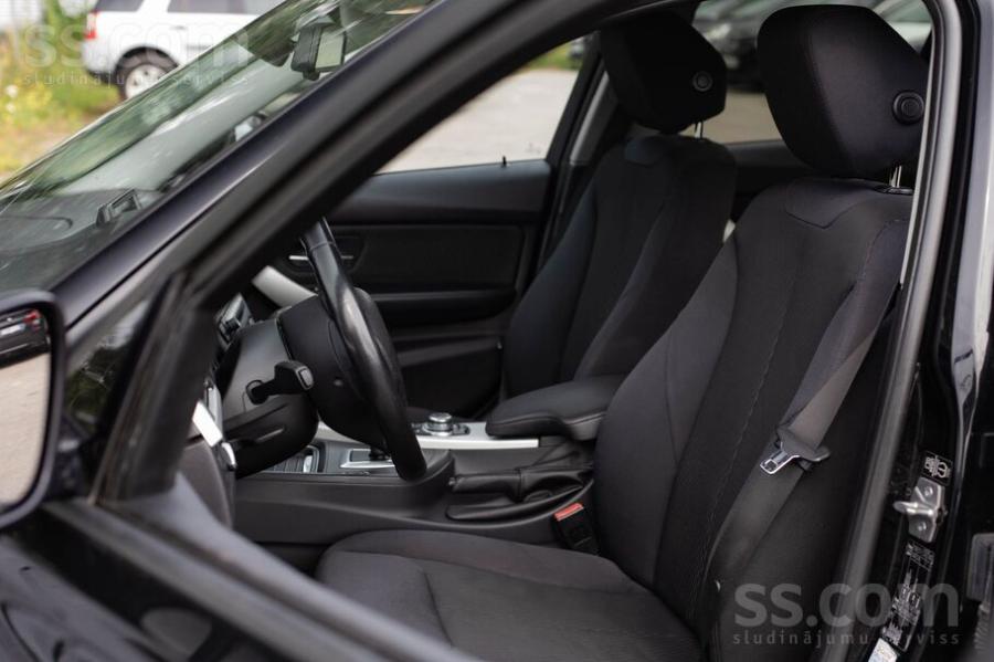Black BMW 316 2013 in Riga, with an engine capacity of 2.00 L and mileage of 355 thousand km for 8590 €, photo 12 on AUTOMOTO.COM.LV