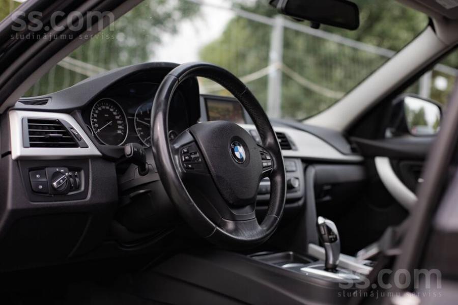 Black BMW 316 2013 in Riga, with an engine capacity of 2.00 L and mileage of 355 thousand km for 8590 €, photo 13 on AUTOMOTO.COM.LV