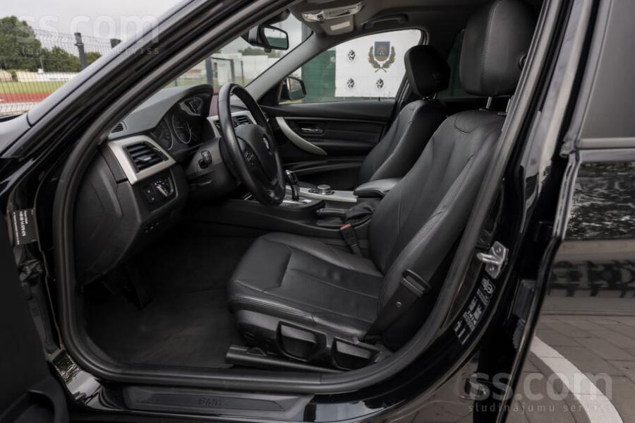 Black BMW 316 2014 in Riga, with an engine capacity of 1.60 L and mileage of 150 thousand km for 11900 €, photo 20 on AUTOMOTO.COM.LV