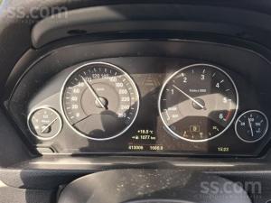 Black BMW 316 2015 in Riga, with an engine capacity of 2.00 L and mileage of 411 thousand km for 7770 €, photo 8 on AUTOMOTO.COM.LV
