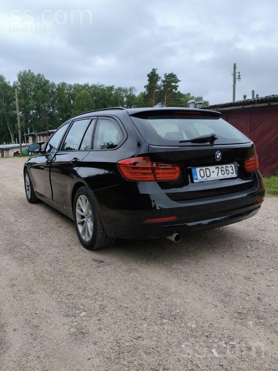 Black BMW 316 2013 in Dobele, with an engine capacity of 2.00 L and mileage of 210 thousand km for 7150 €, photo 5 on AUTOMOTO.COM.LV