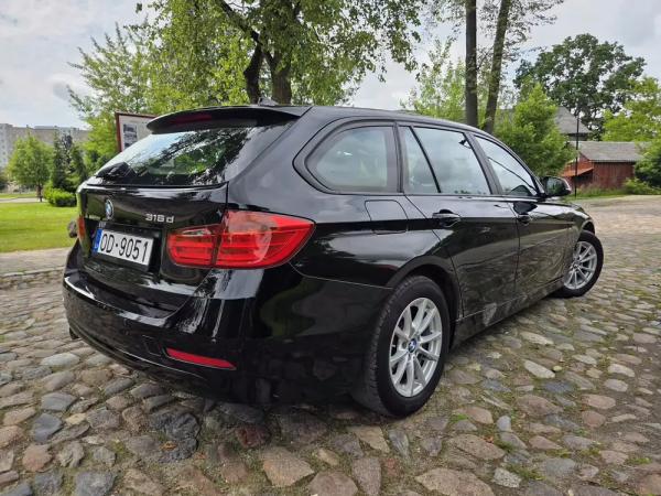 Black BMW 316 2014 in Jelgava, with an engine capacity of 2.00 L and mileage of 158 thousand km for 7900 €, photo 8 on AUTOMOTO.COM.LV
