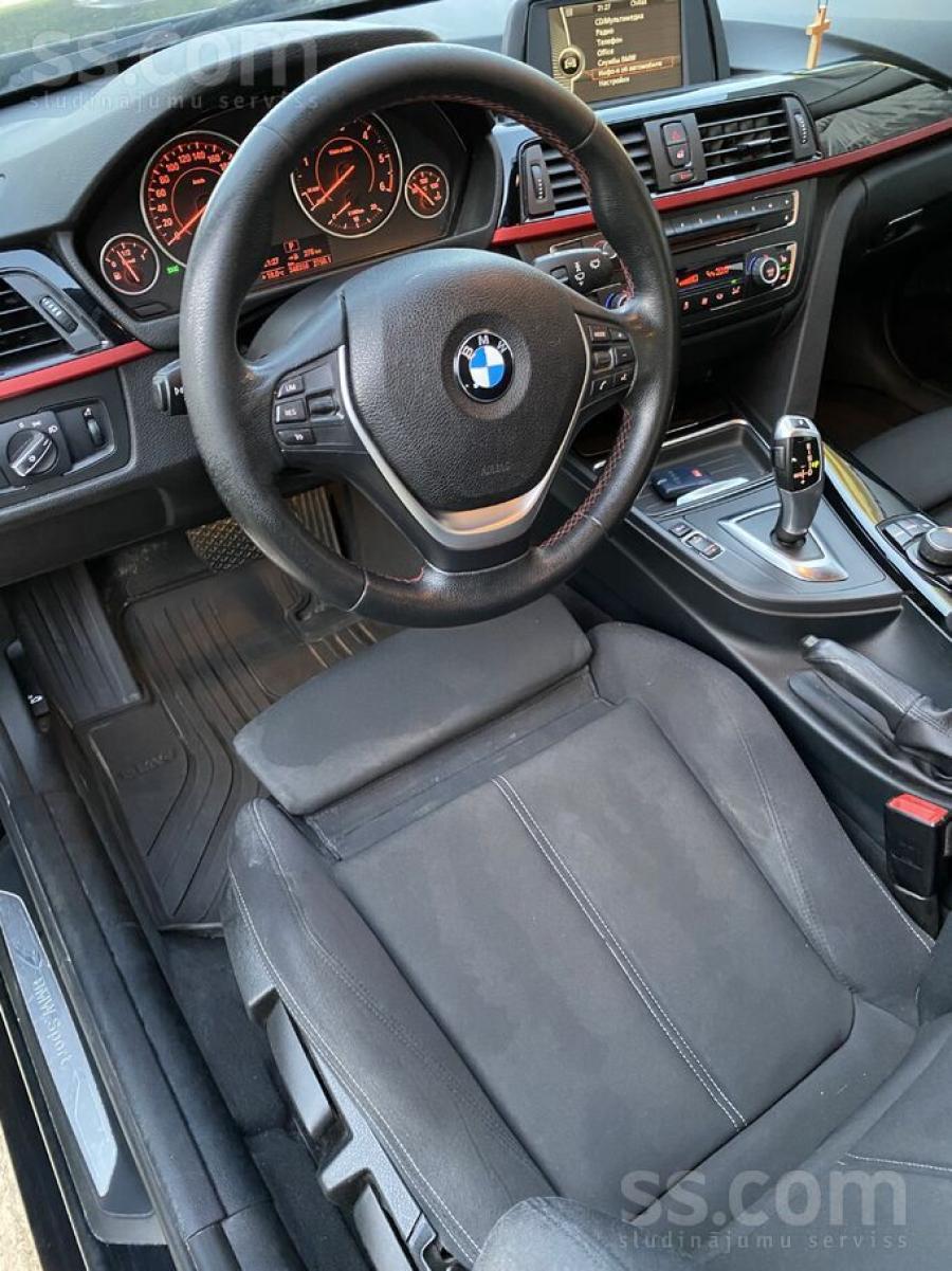 Black BMW 316 2014 in Riga, with an engine capacity of 2.00 L and mileage of 349 thousand km for 6900 €, photo 11 on AUTOMOTO.COM.LV