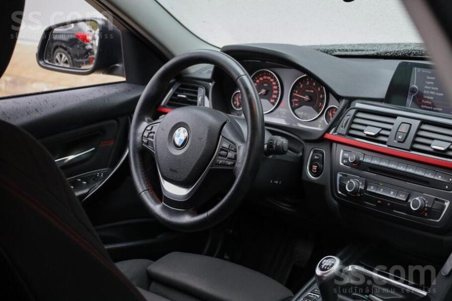 Black BMW 316 2014 in Riga, with an engine capacity of 1.60 L and mileage of 280 thousand km for 6995 €, photo 21 on AUTOMOTO.COM.LV