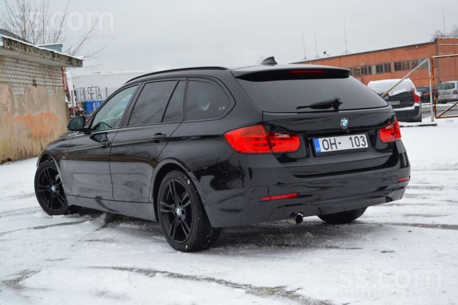 Black BMW 316 2015 in Jelgava, with an engine capacity of 1.60 L and mileage of 251 thousand km for 9300 €, photo 6 on AUTOMOTO.COM.LV