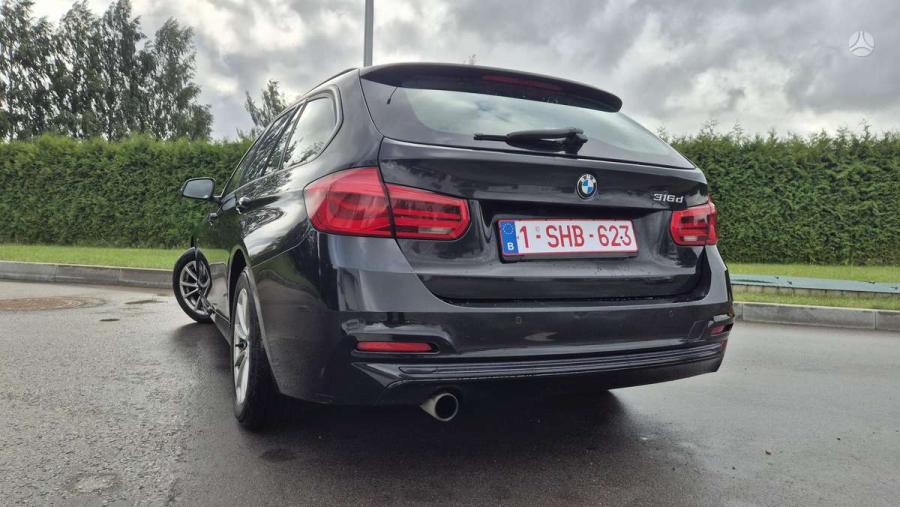 Black BMW 316 2015 in Taurage, with an engine capacity of 2.00 L and mileage of 318 thousand km for 7450 €, photo 14 on AUTOMOTO.COM.LV
