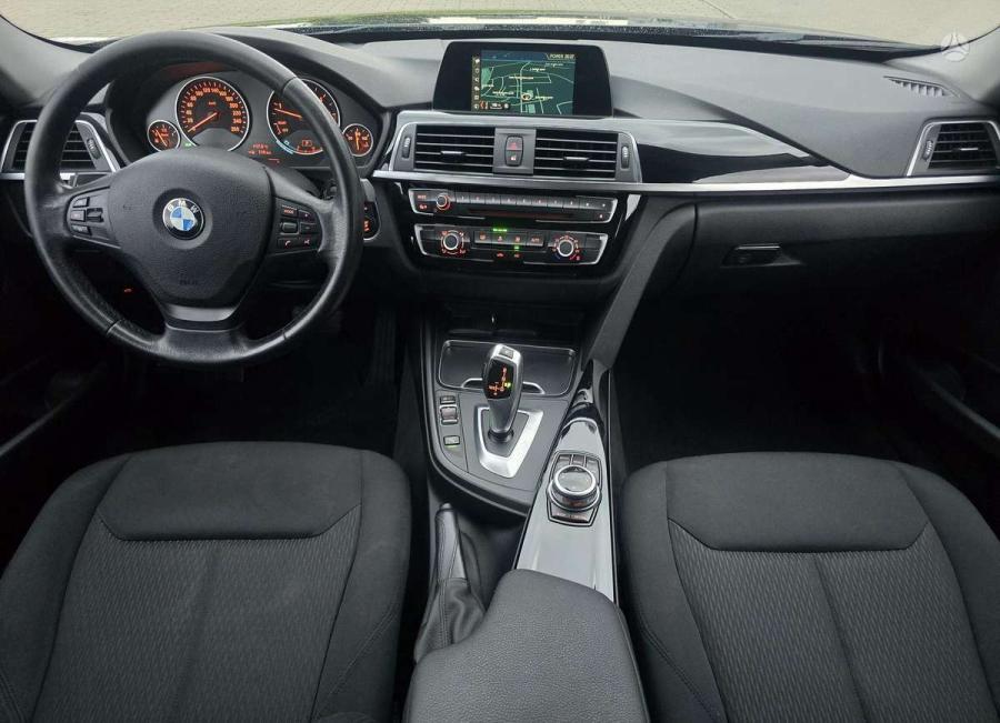 Black BMW 316 2017 in Panevezys, with an engine capacity of 2.00 L and mileage of 216 thousand km for 9499 €, photo 11 on AUTOMOTO.COM.LV