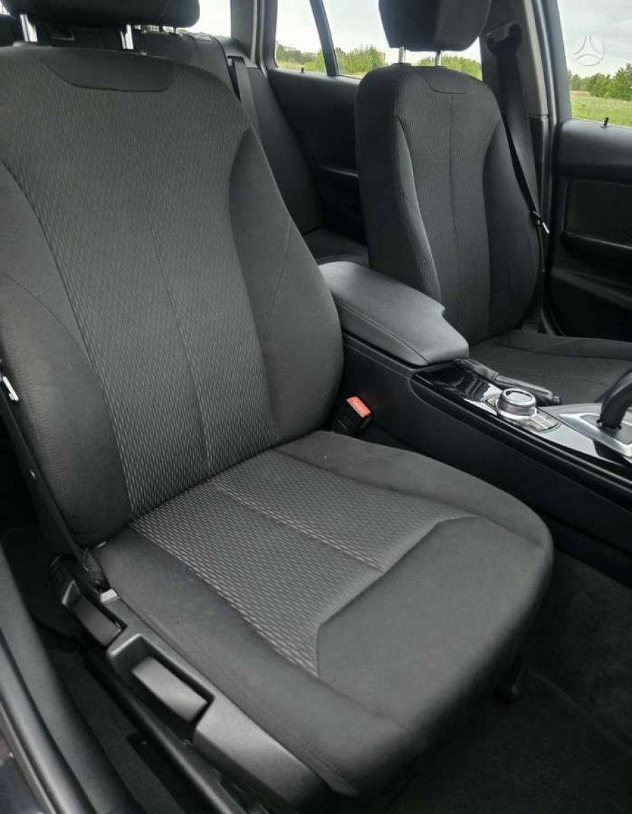 Black BMW 316 2017 in Panevezys, with an engine capacity of 2.00 L and mileage of 216 thousand km for 9499 €, photo 13 on AUTOMOTO.COM.LV