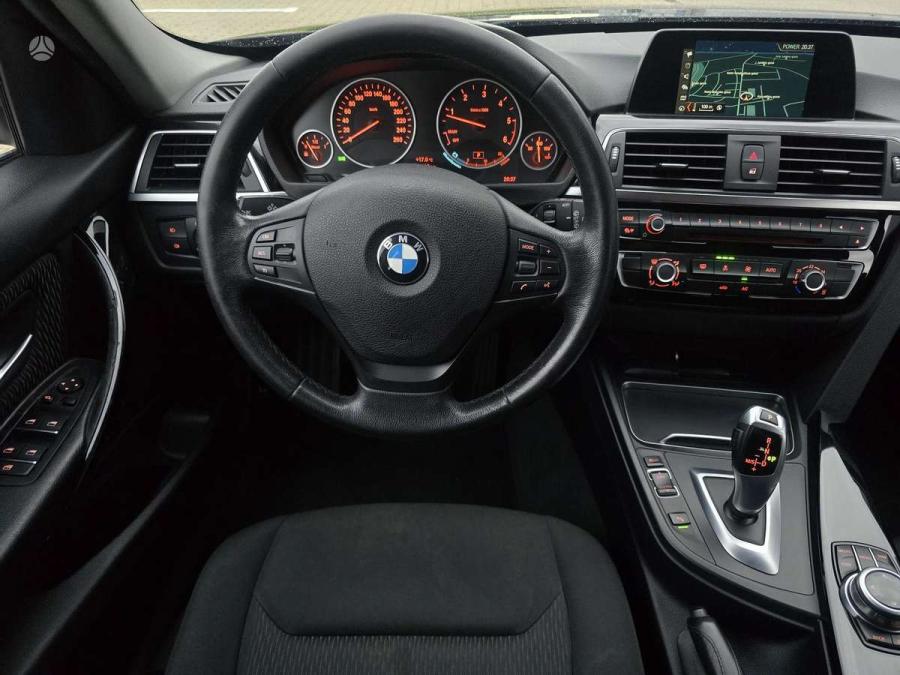 Black BMW 316 2017 in Panevezys, with an engine capacity of 2.00 L and mileage of 216 thousand km for 9499 €, photo 18 on AUTOMOTO.COM.LV