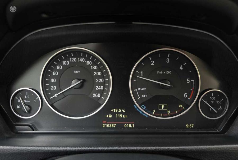 Melns BMW 316 2017 Panevēža, ar dzinēja tilpumu 2.00 L un nobraukumu 216 tūkst. km par 8999 €, foto 20 vietnē AUTOMOTO.COM.LV